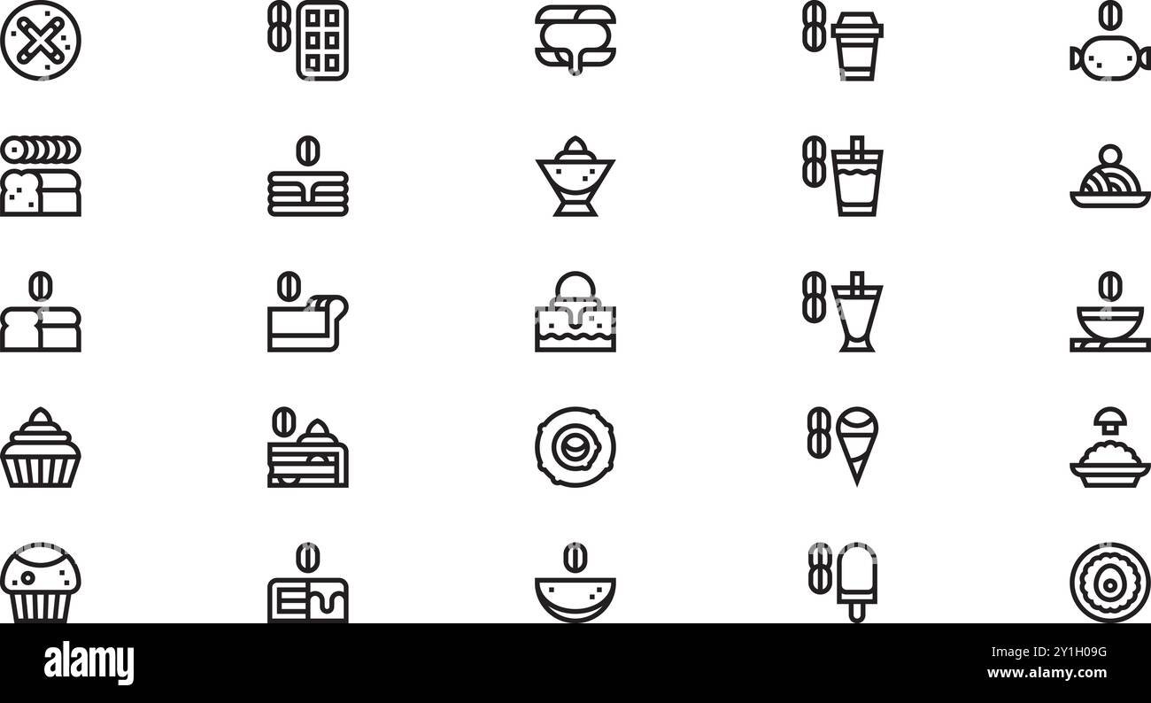 Oat meals icons High-Quality Vector Icons Collection with Editable ...