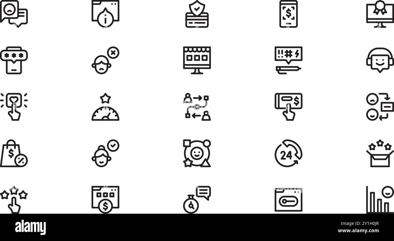 Customer experience icons High-Quality Vector Icons Collection with ...