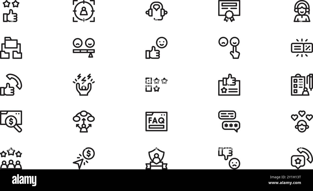 Customer experience icons High-Quality Vector Icons Collection with ...