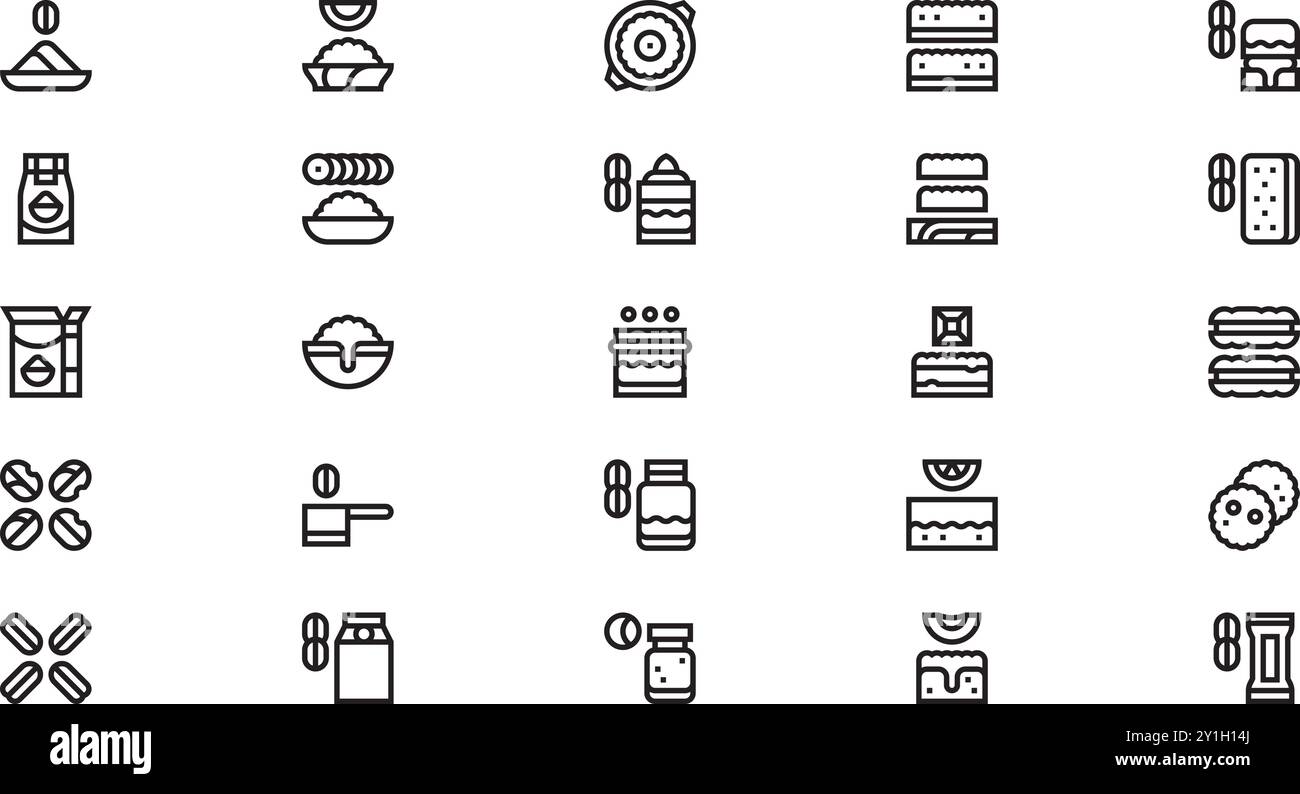Oat meals icons High-Quality Vector Icons Collection with Editable ...