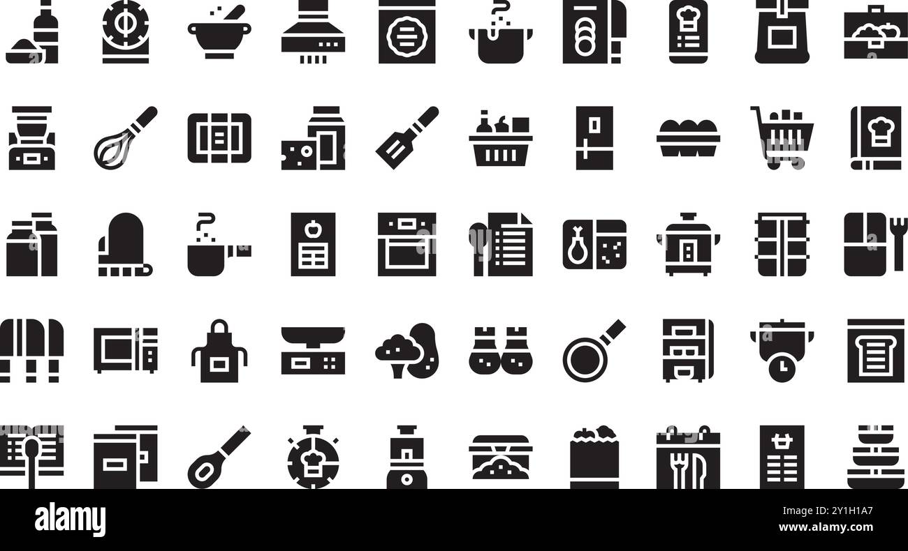Batch cooking icons High-Quality Vector Icons Collection with Editable ...