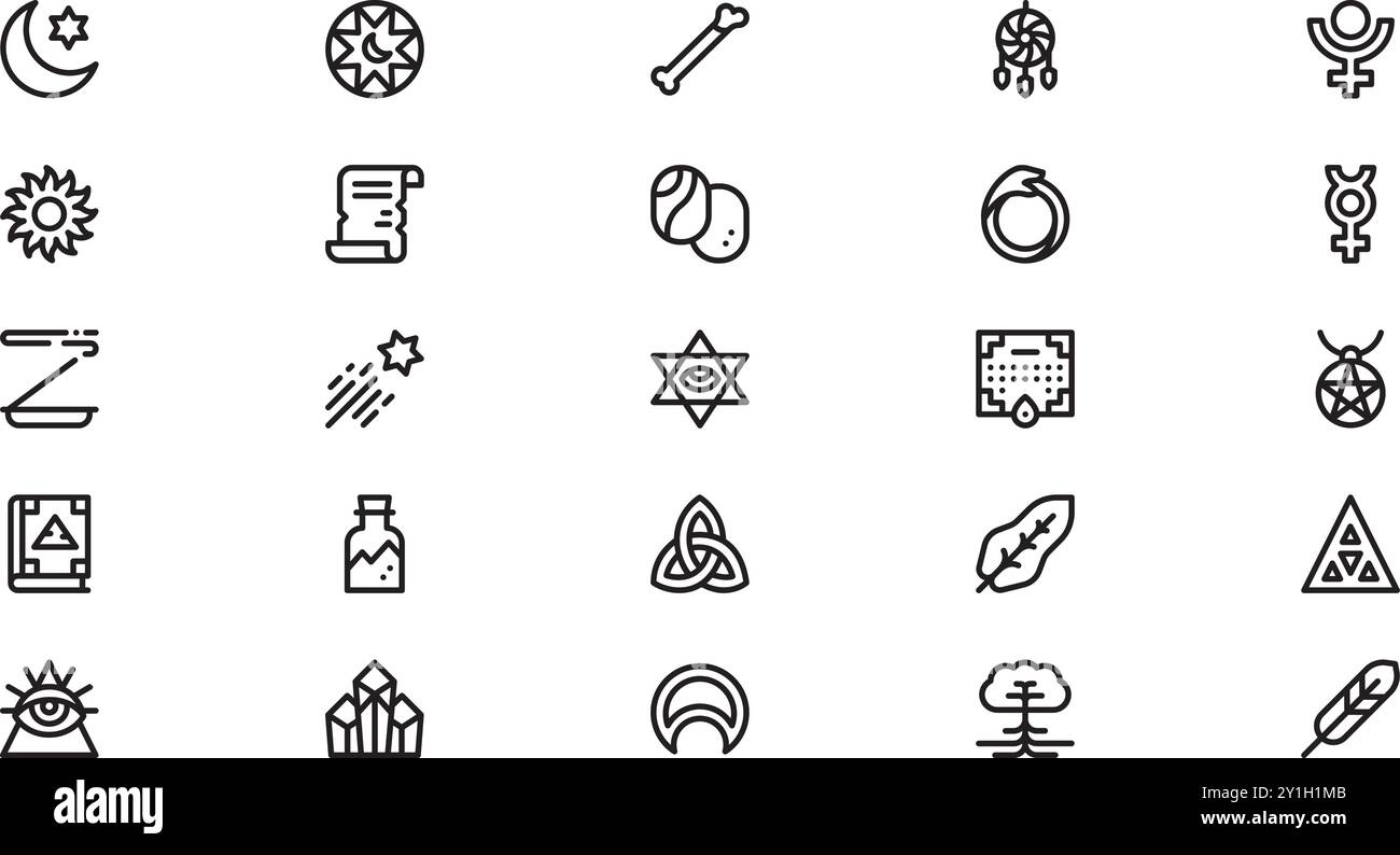 Mystic icons High-Quality Vector Icons Collection with Editable Stroke ...