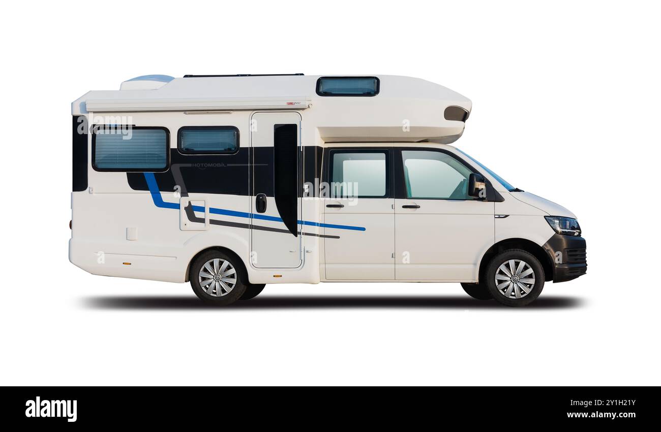 VW Hotomobil motorhome side view isolated on white Stock Photo - Alamy