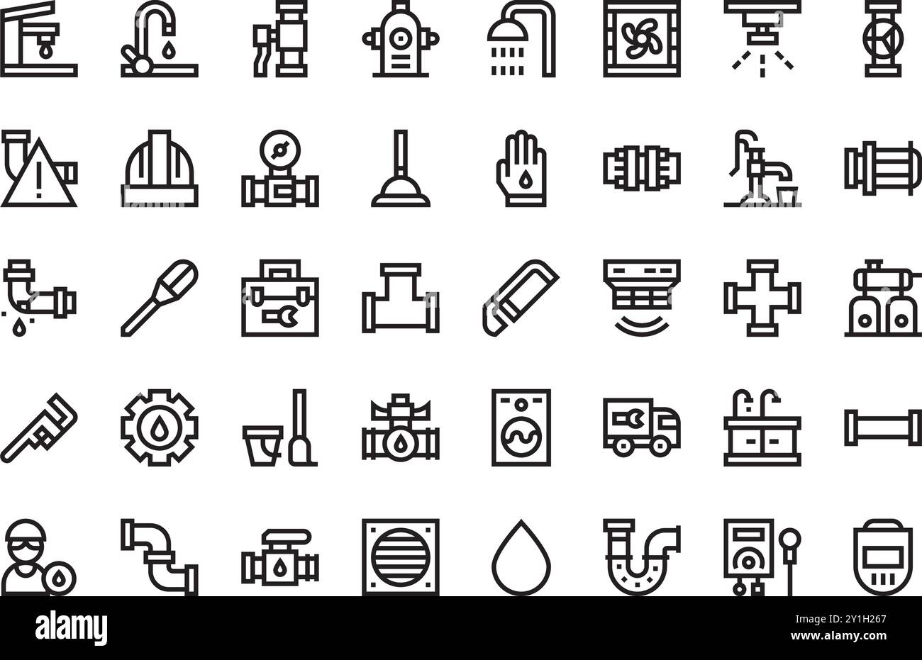Plumber icons pack High-Quality Vector Icons Collection with Editable ...