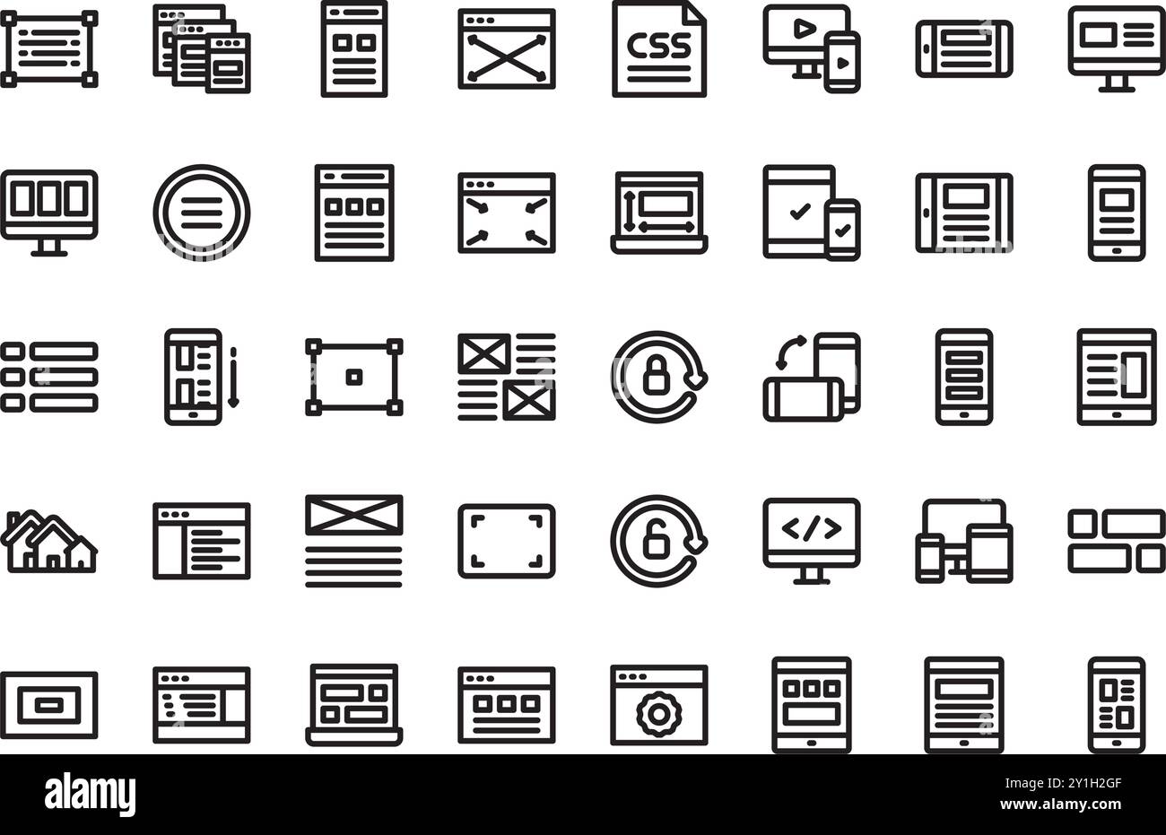 Responsive design icons High-Quality Vector Icons Collection with ...