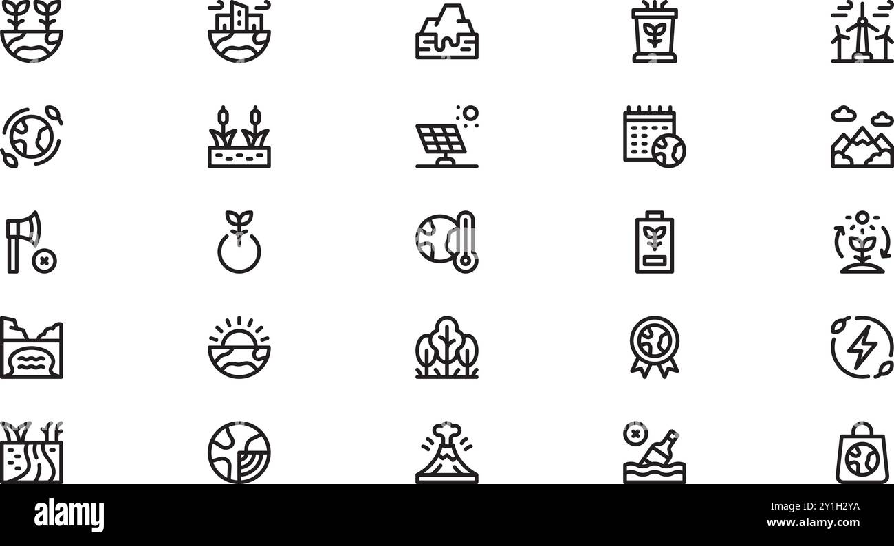 World environment day icons High-Quality Vector Icons Collection with ...