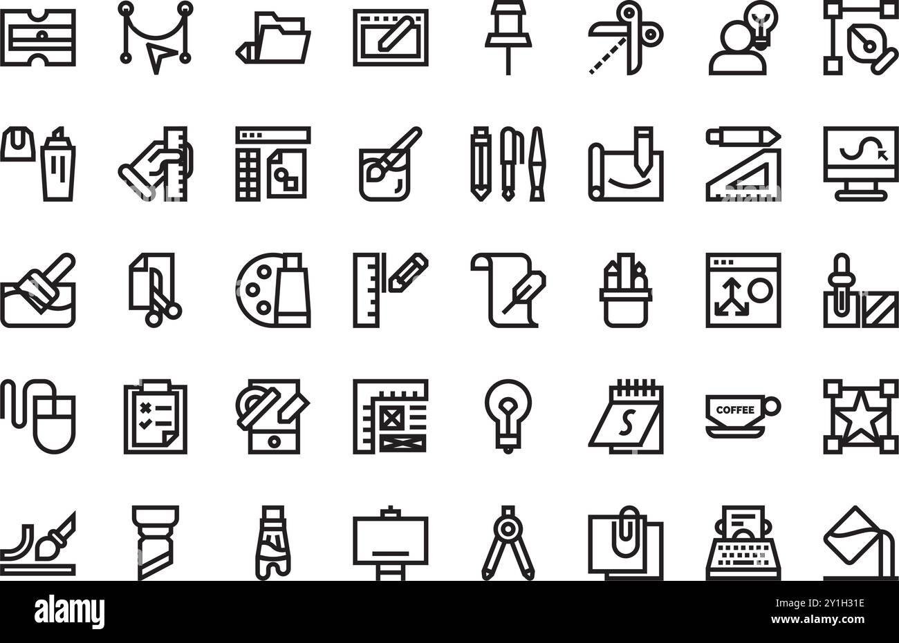 Creative tools icons High-Quality Vector Icons Collection with Editable ...