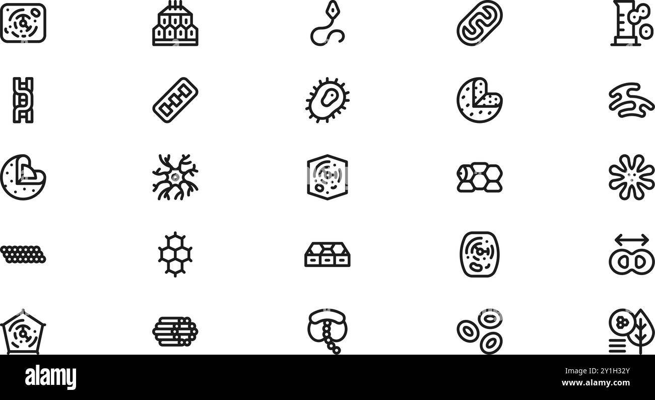Cell structure icons High-Quality Vector Icons Collection with Editable ...