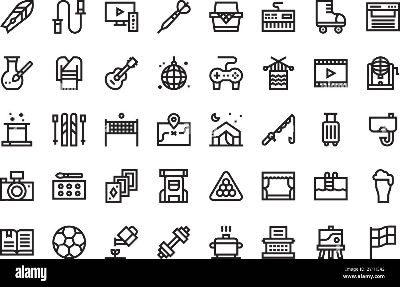 Hobbies and freetime icons High-Quality Vector Icons Collection with ...