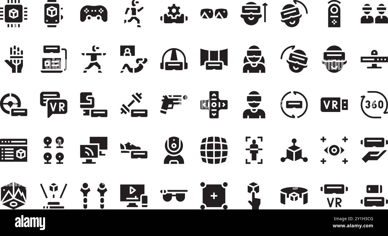 Virtual reality icons High-Quality Vector Icons Collection with ...