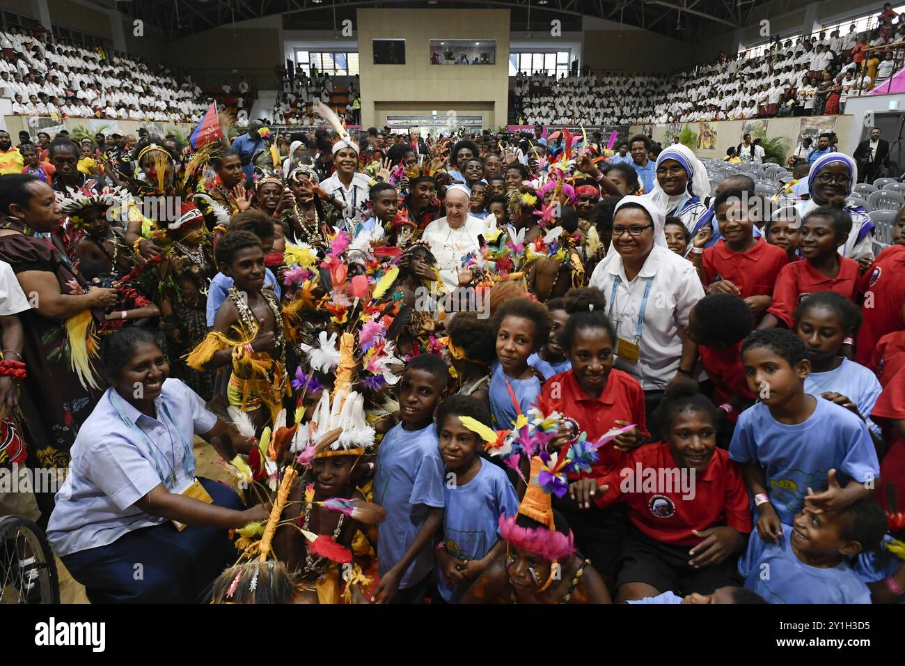 **NO LIBRI** Papua New Guinea, Port Moresby, 2024/9/7 .Pope Francis ...