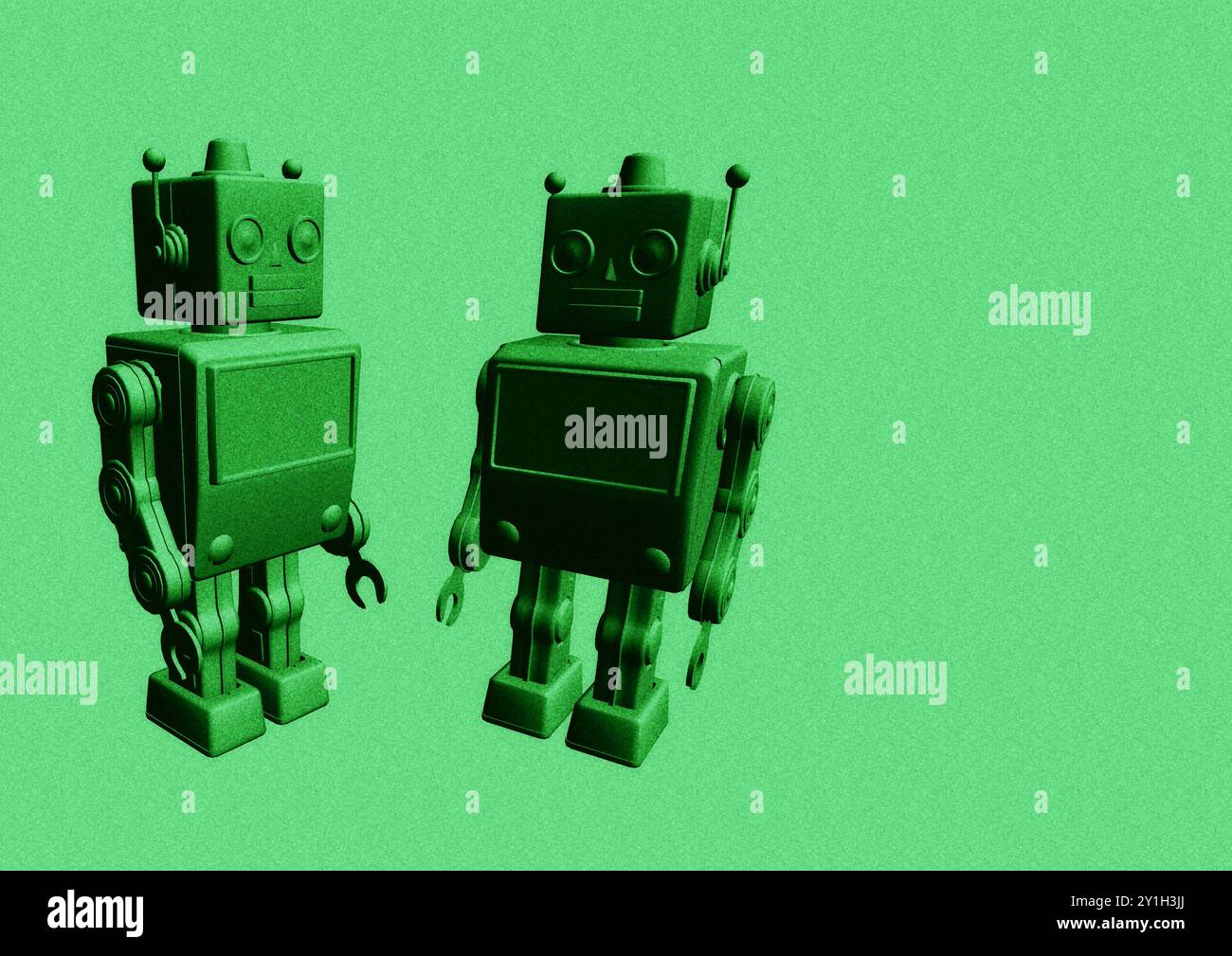 Baby robot, conceptual illustration Stock Photo - Alamy