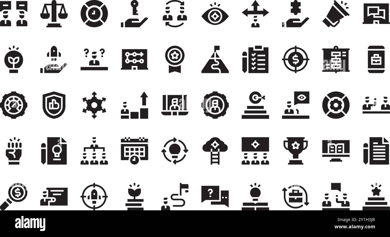 Business coaching icons High-Quality Vector Icons Collection with ...