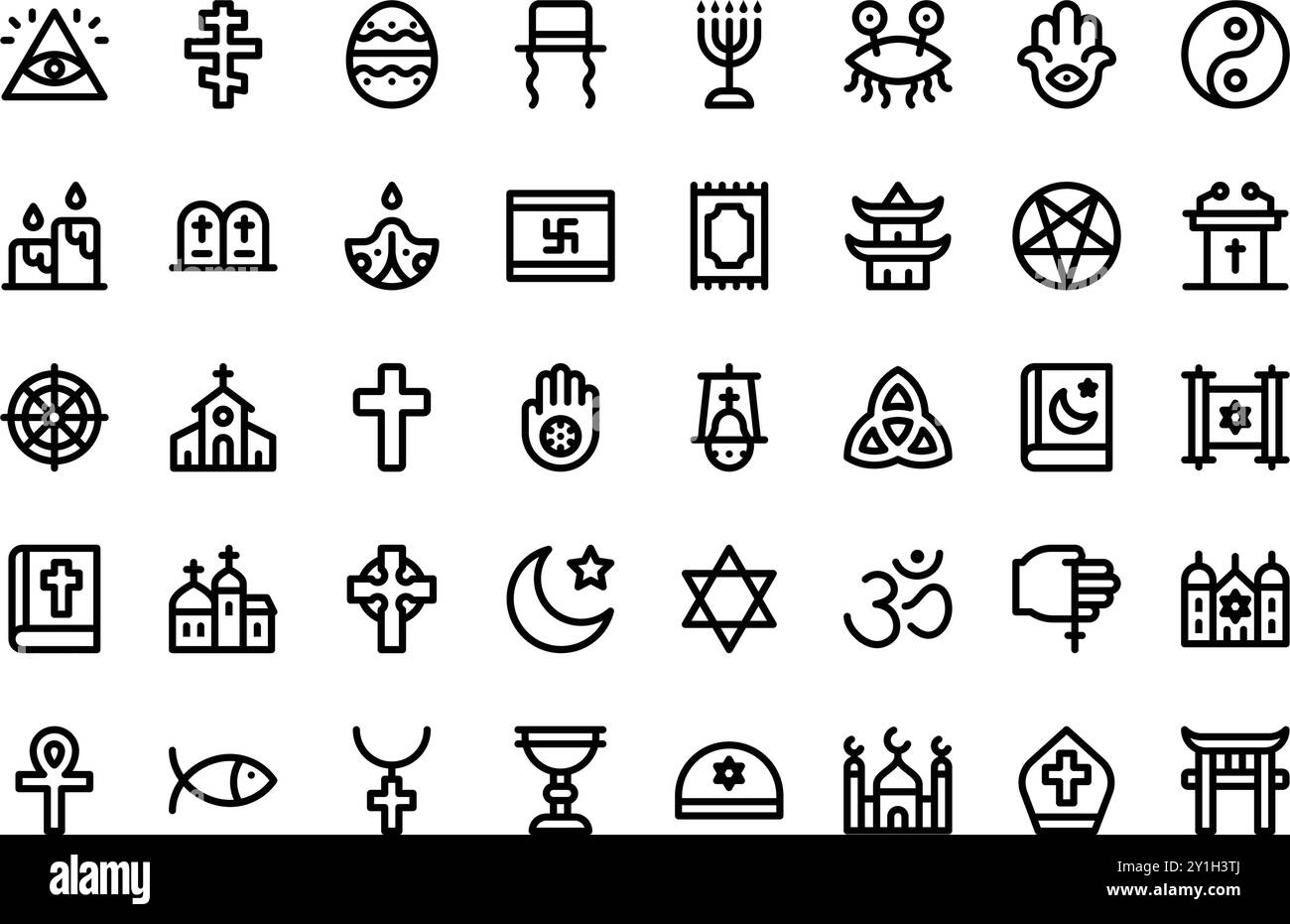 Religion icons High-Quality Vector Icons Collection with Editable ...