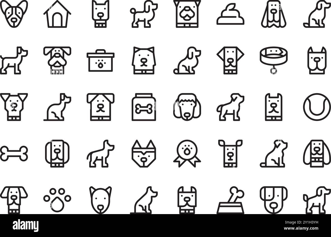 Dogs icons High-Quality Vector Icons Collection with Editable Stroke ...
