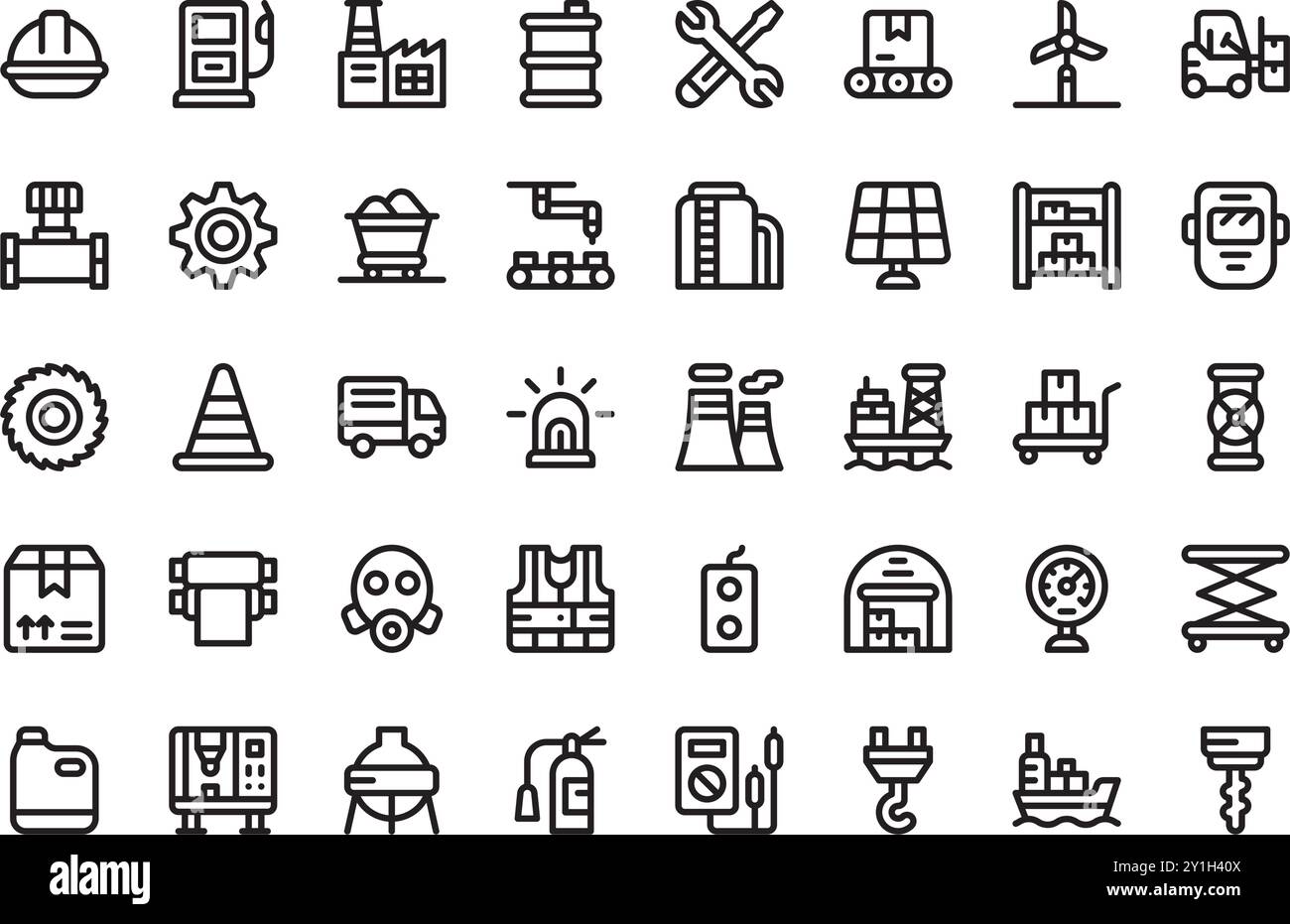 Industry icons High-Quality Vector Icons Collection with Editable ...