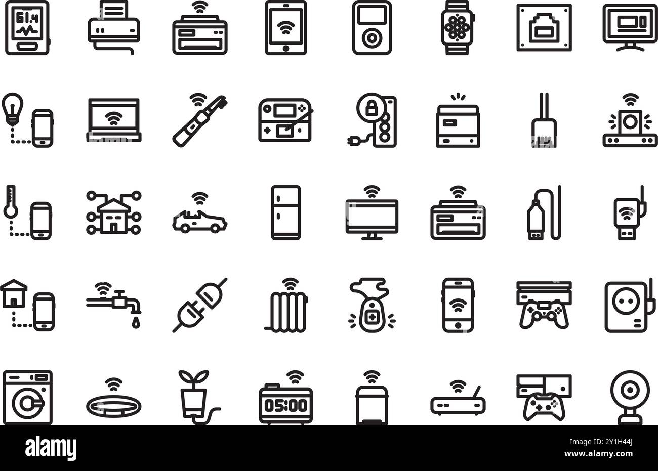 Internet of things icons High-Quality Vector Icons Collection with ...