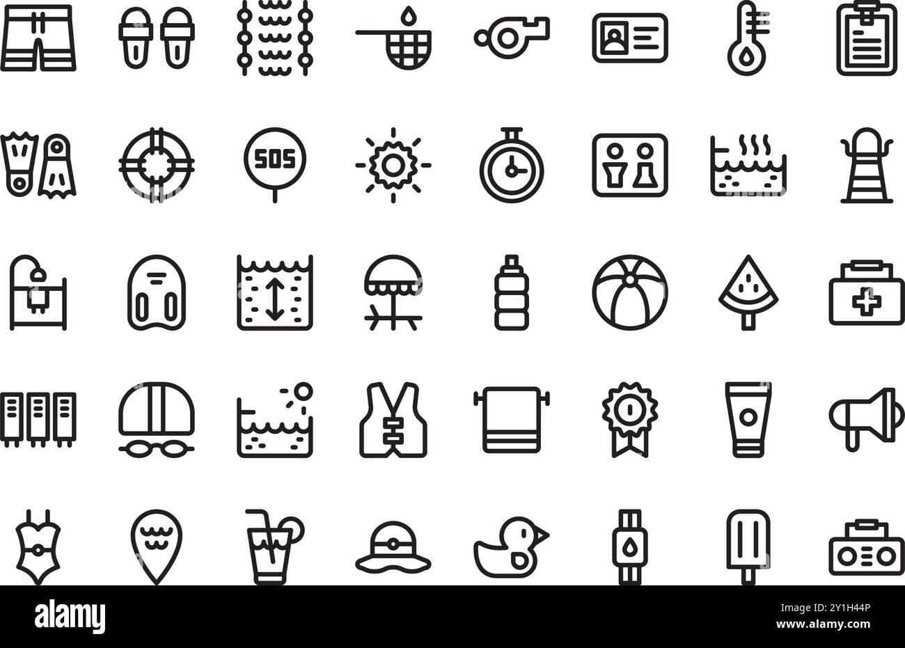 Swimming pool icons High-Quality Vector Icons Collection with Editable ...