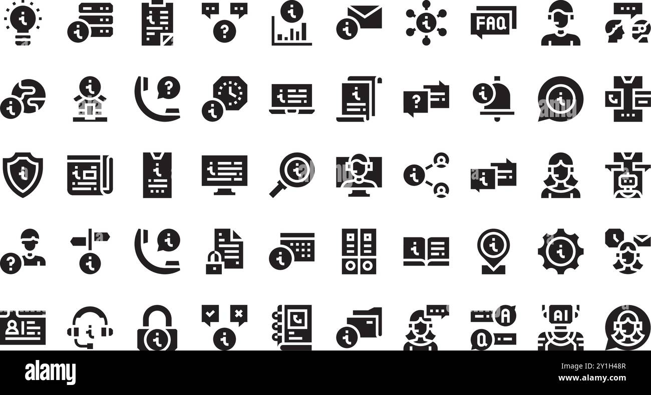 Info center icons High-Quality Vector Icons Collection with Editable ...
