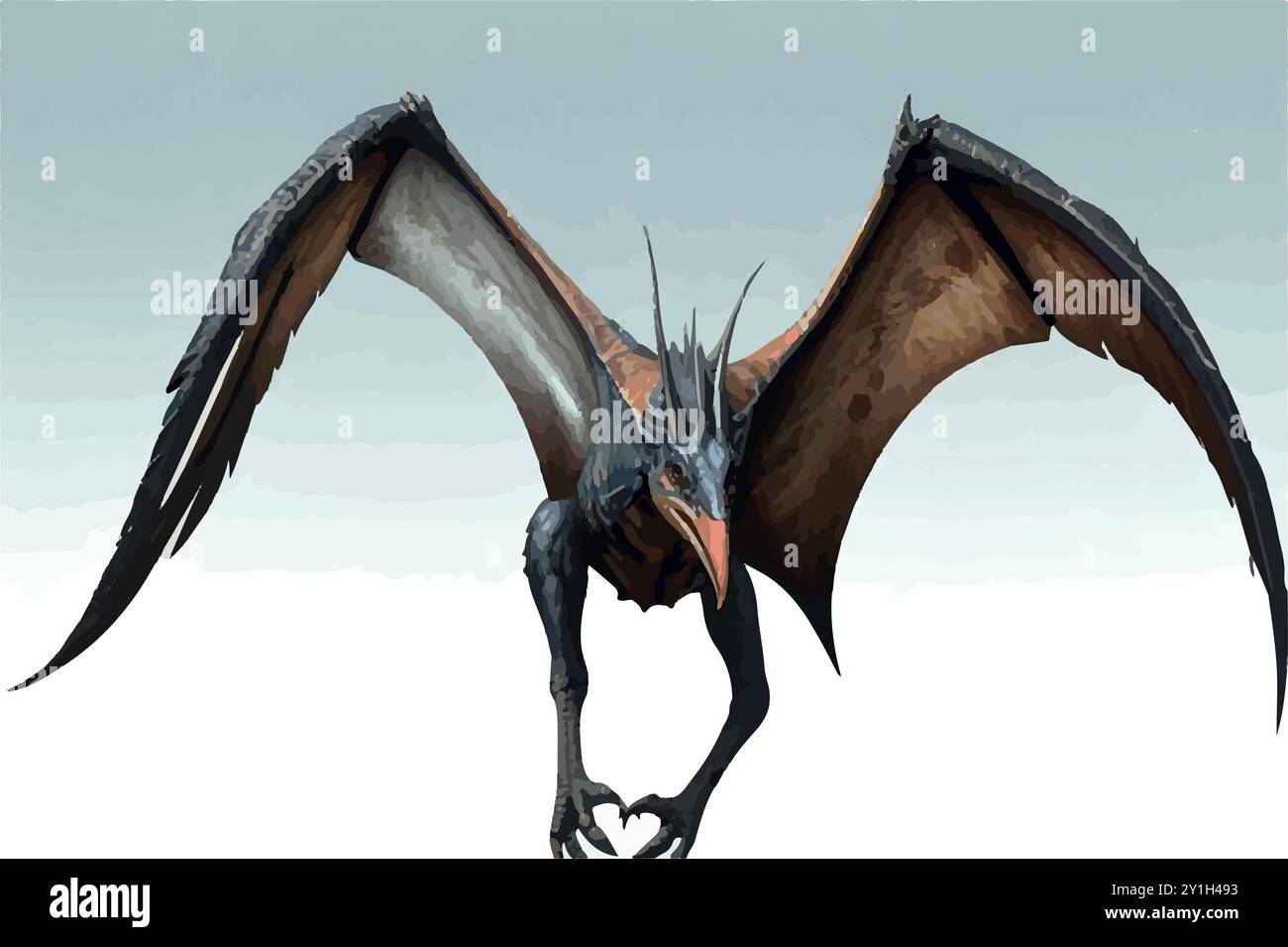 Quetzalcoatlus: The Cretaceous Sky’s Apex Predator Stock Vector Image ...