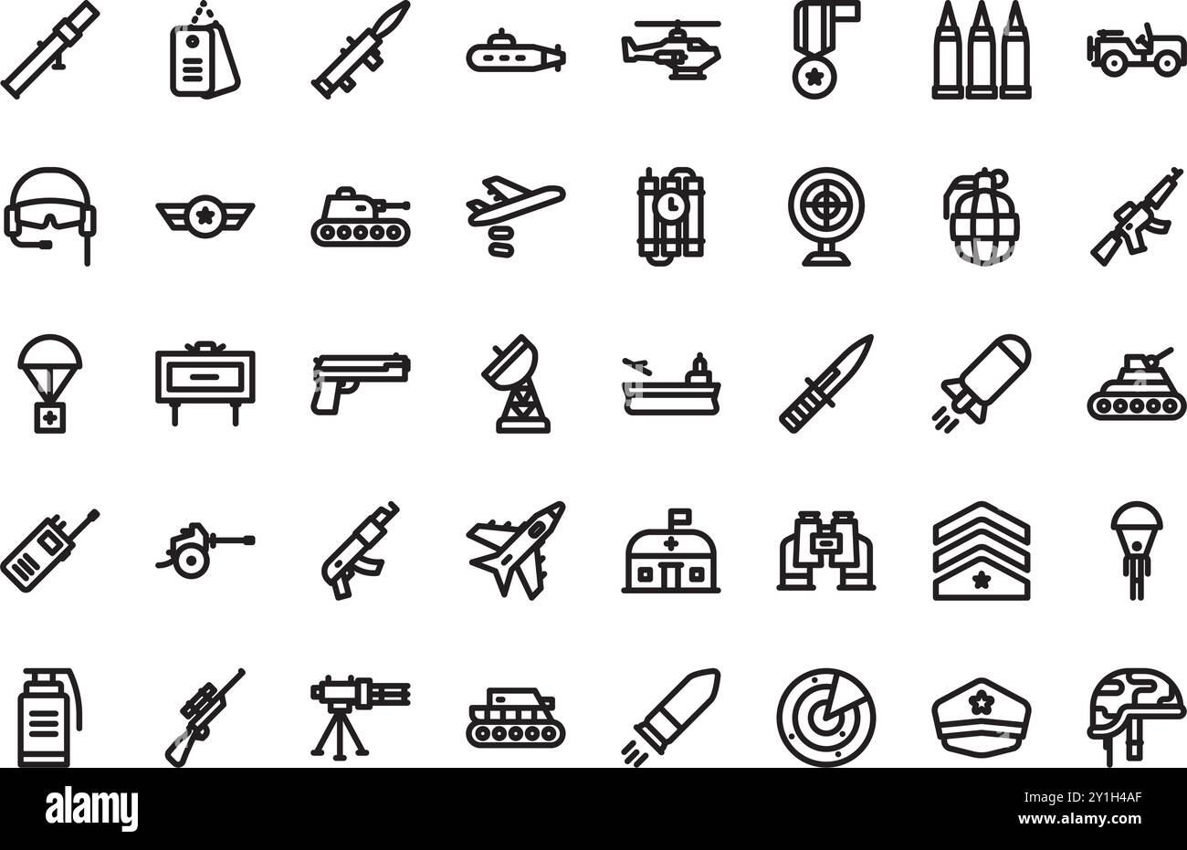 Military icons High-Quality Vector Icons Collection with Editable ...
