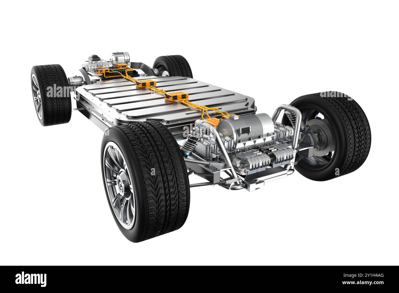 3d rendering electric vehicle battery or pack of lithium-ion pouch ...