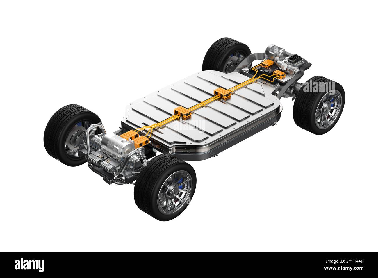 3d rendering electric vehicle battery or pack of lithium-ion pouch ...