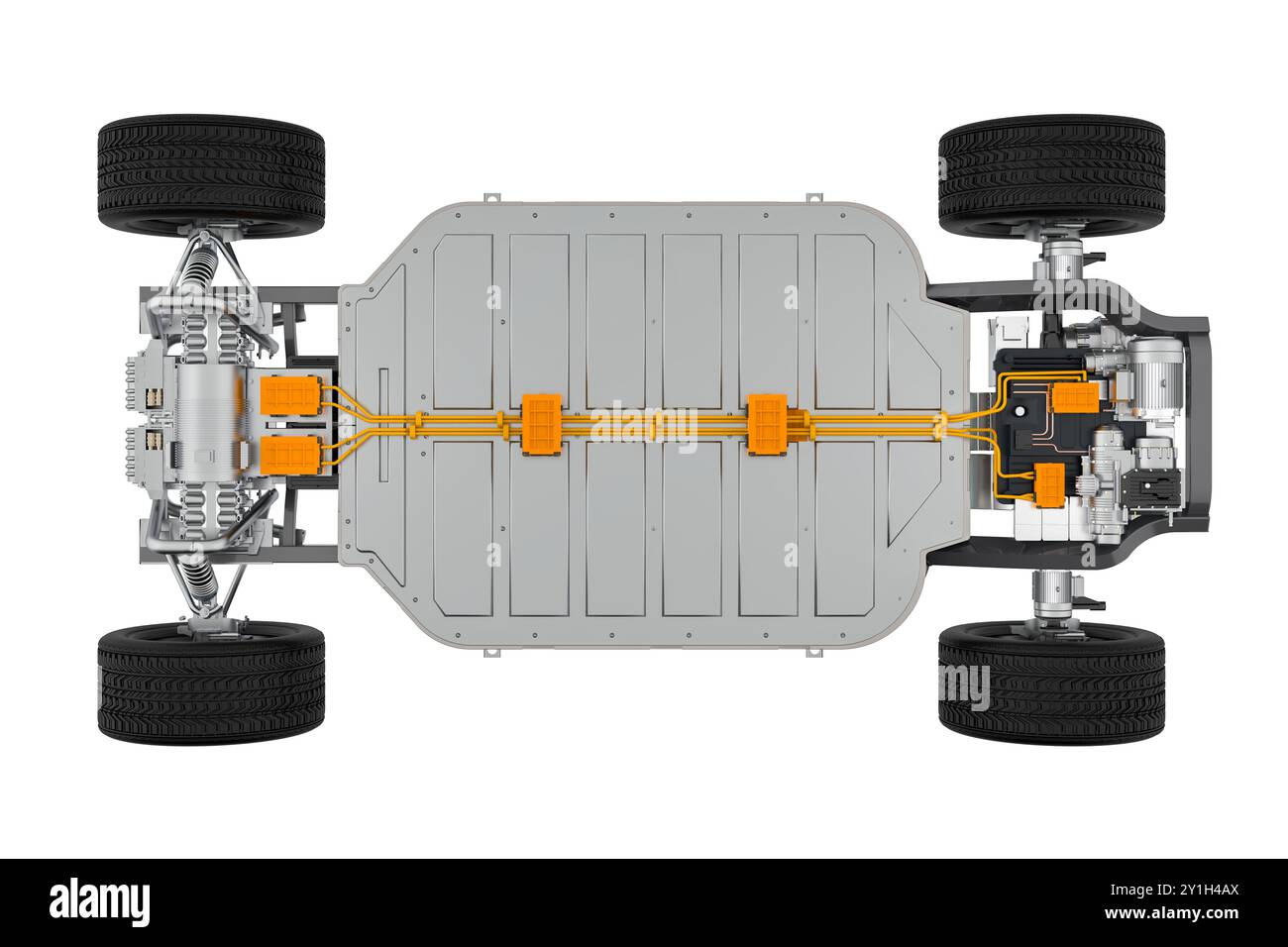 3d rendering electric vehicle battery or pack of lithium-ion pouch ...