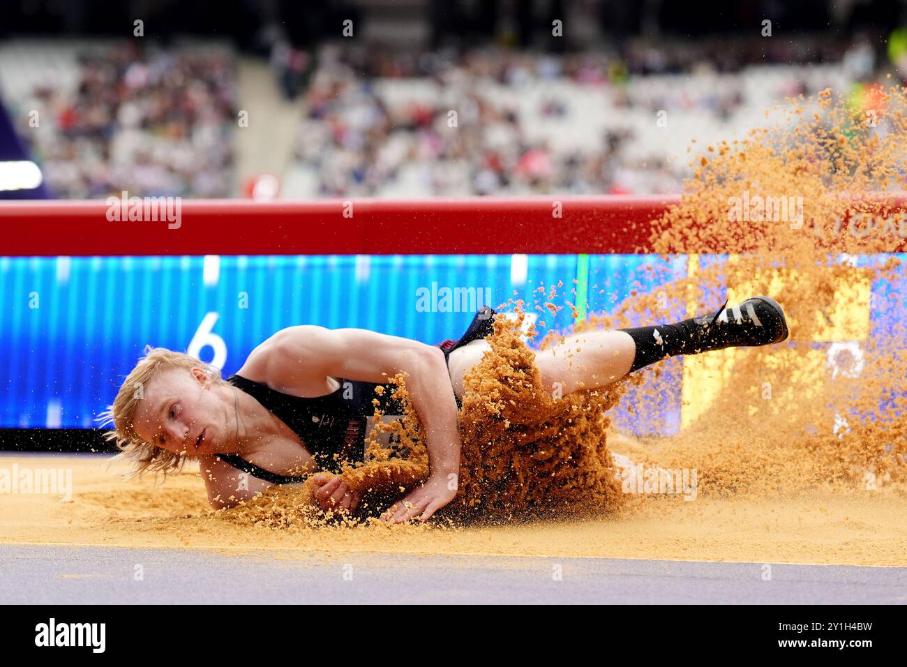 Great Britain's Zak Skinner during the Men's Long Jump T13 final at the ...