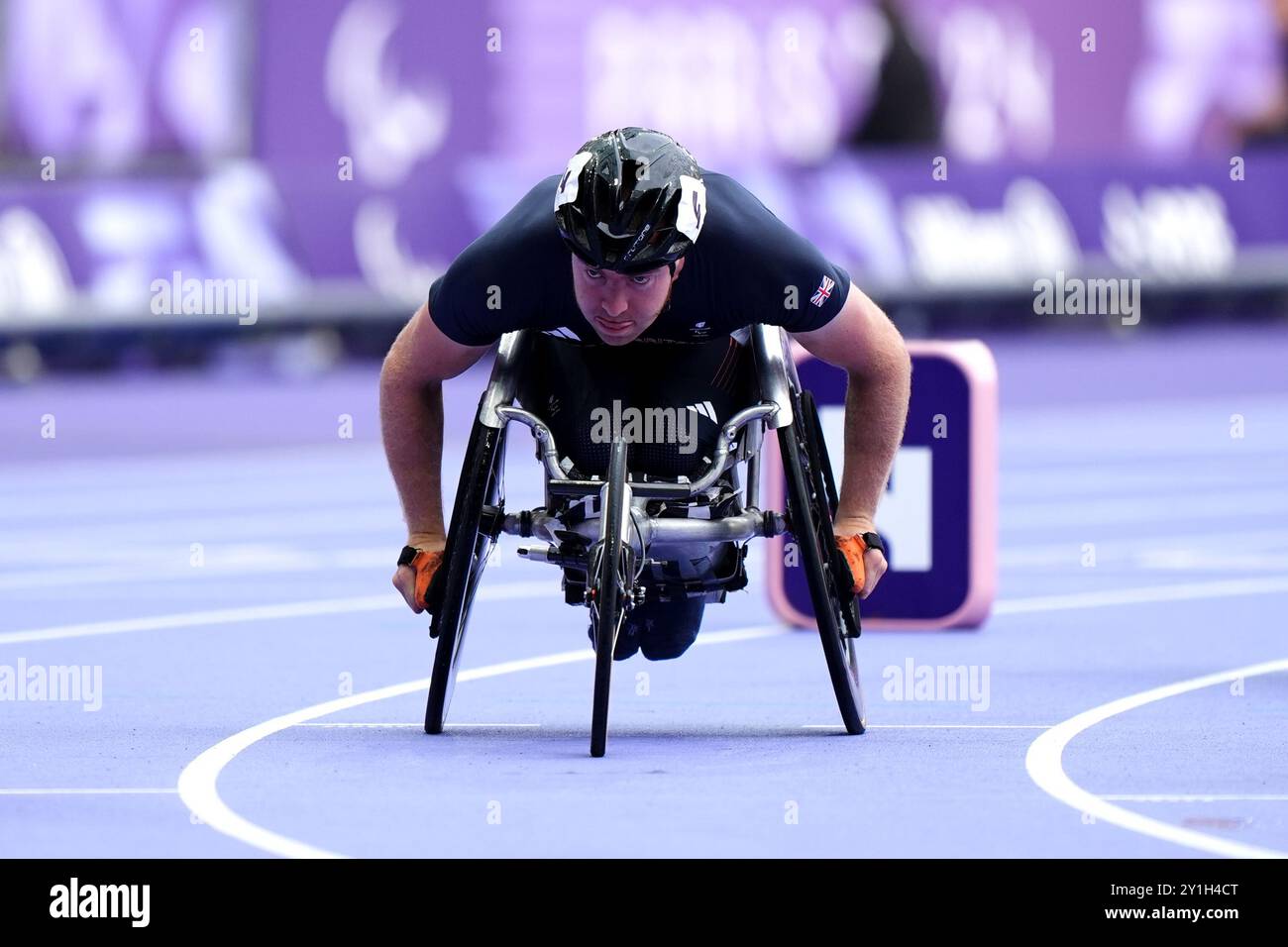 Great Britain's Isaac Towers during the Men's 800m T34 final at the ...