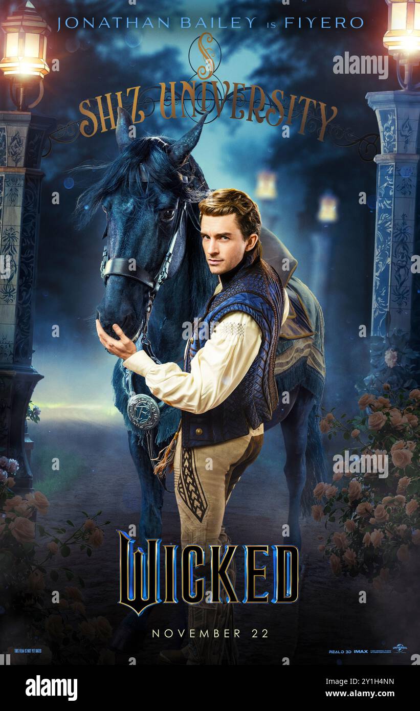 Wicked (2024) directed by Jon M. Chu and starring Jonathan Bailey as ...