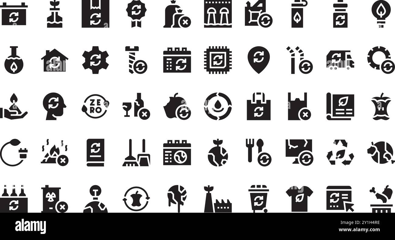 Zero waste icons High-Quality Vector Icons Collection with Editable ...