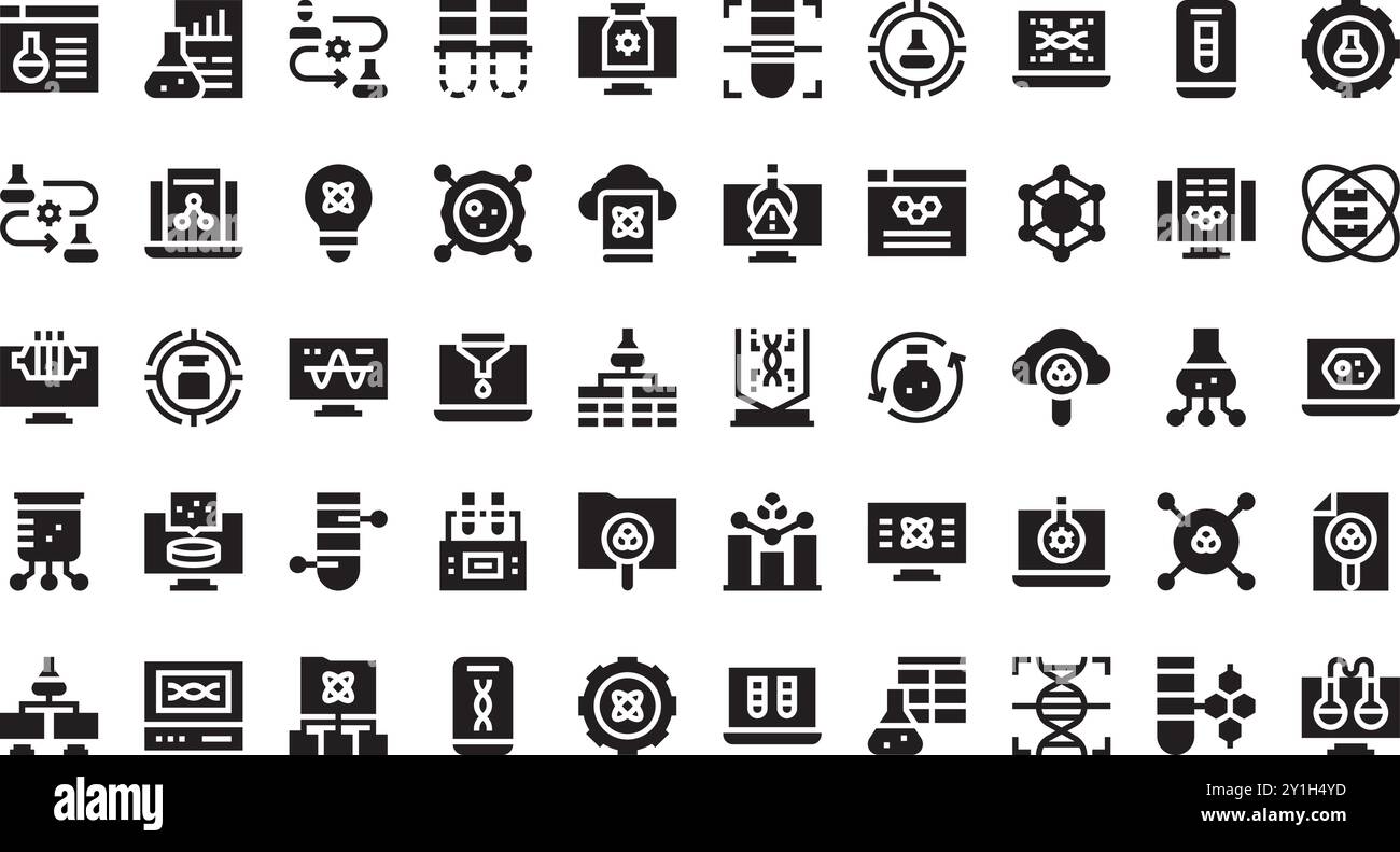 Virtual lab icons High-Quality Vector Icons Collection with Editable ...