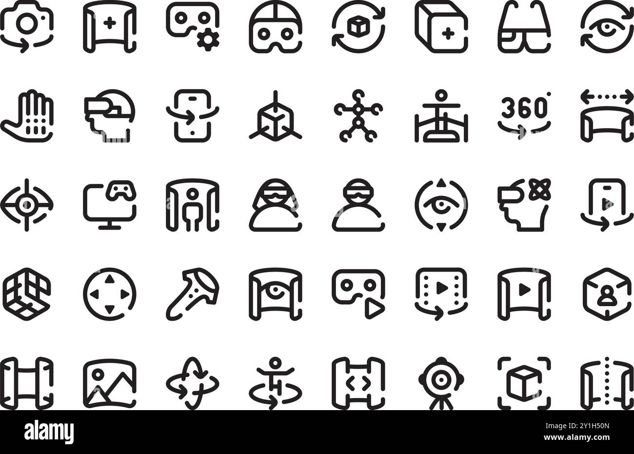 Virtual reality icons High-Quality Vector Icons Collection with ...