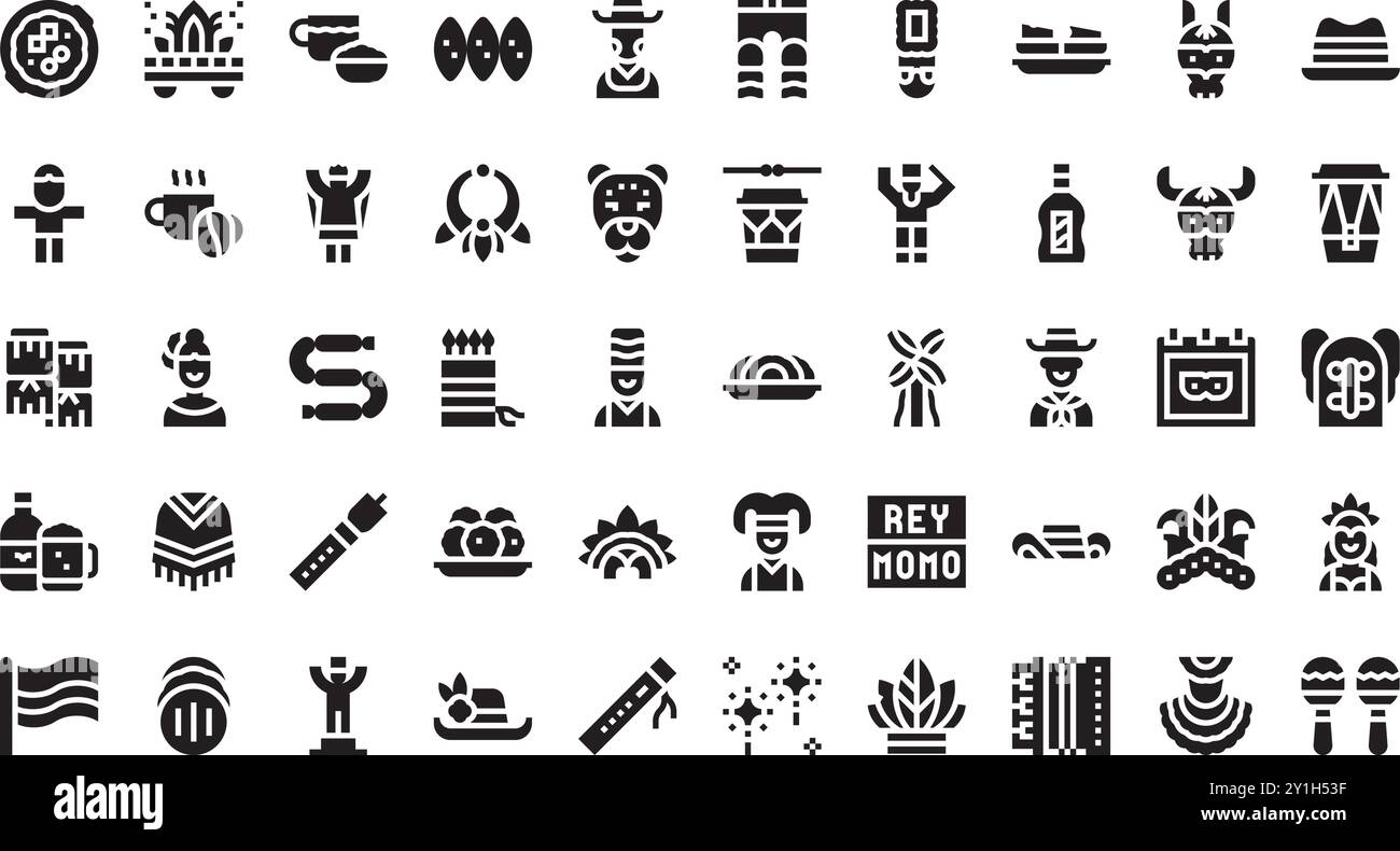 Carnaval de barranquilla icons High-Quality Vector Icons Collection ...