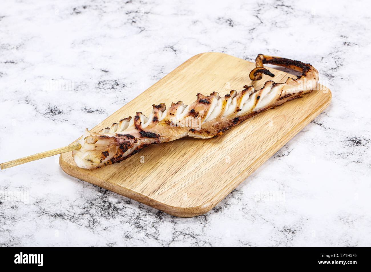 Delicous tasty Grilled octopus tentacle snack Stock Photo - Alamy