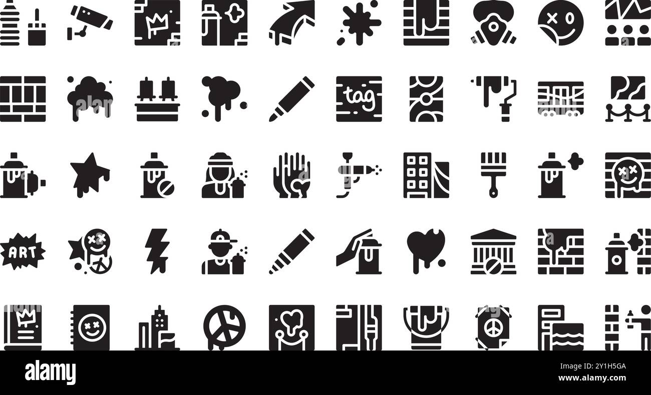 Urban art icons High-Quality Vector Icons Collection with Editable ...