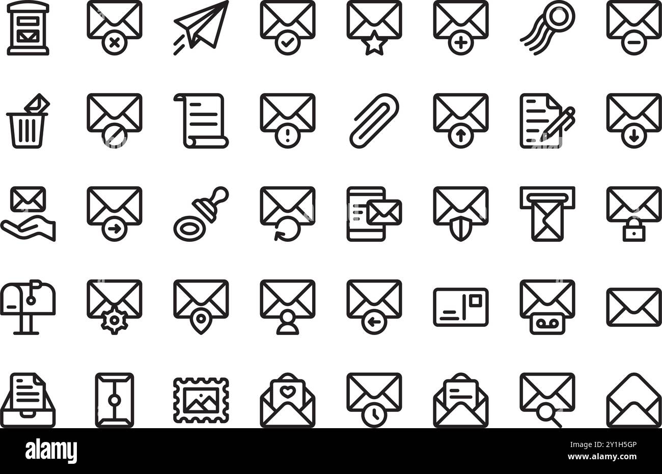 Mail icons High-Quality Vector Icons Collection with Editable Stroke ...