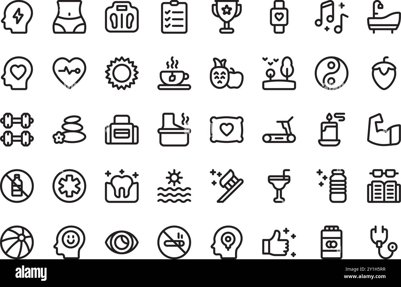 Wellness icons High-Quality Vector Icons Collection with Editable ...