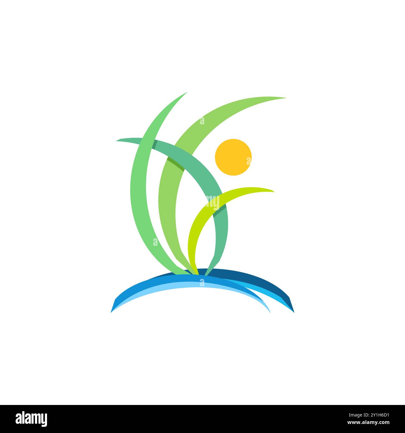 plant people wellness logo and tree nature ecology concept symbol icon ...