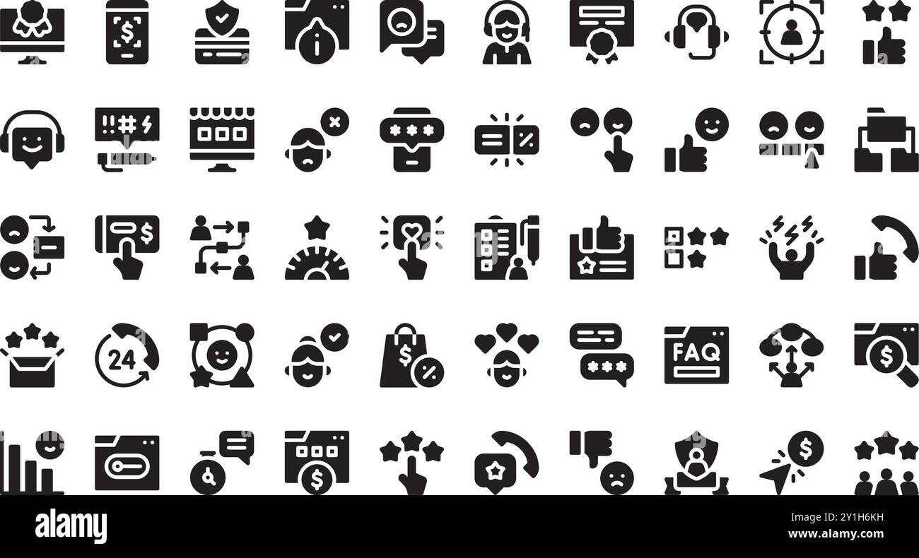 Customer experience icons High-Quality Vector Icons Collection with ...