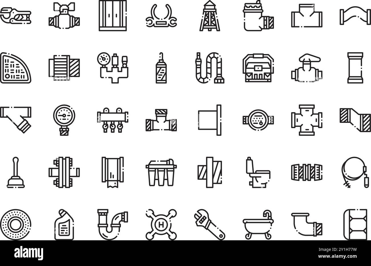Plumber icons High-Quality Vector Icons Collection with Editable Stroke ...