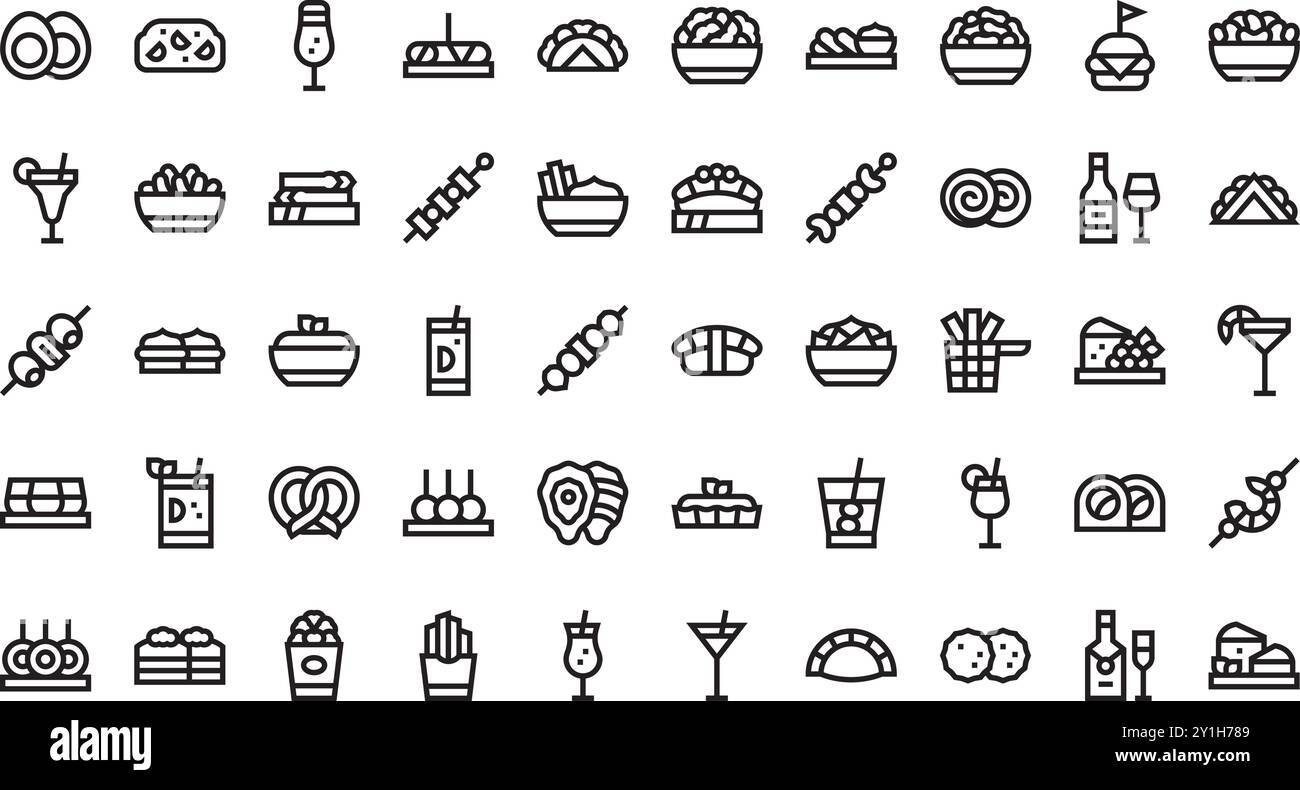 Appetizer icons High-Quality Vector Icons Collection with Editable ...