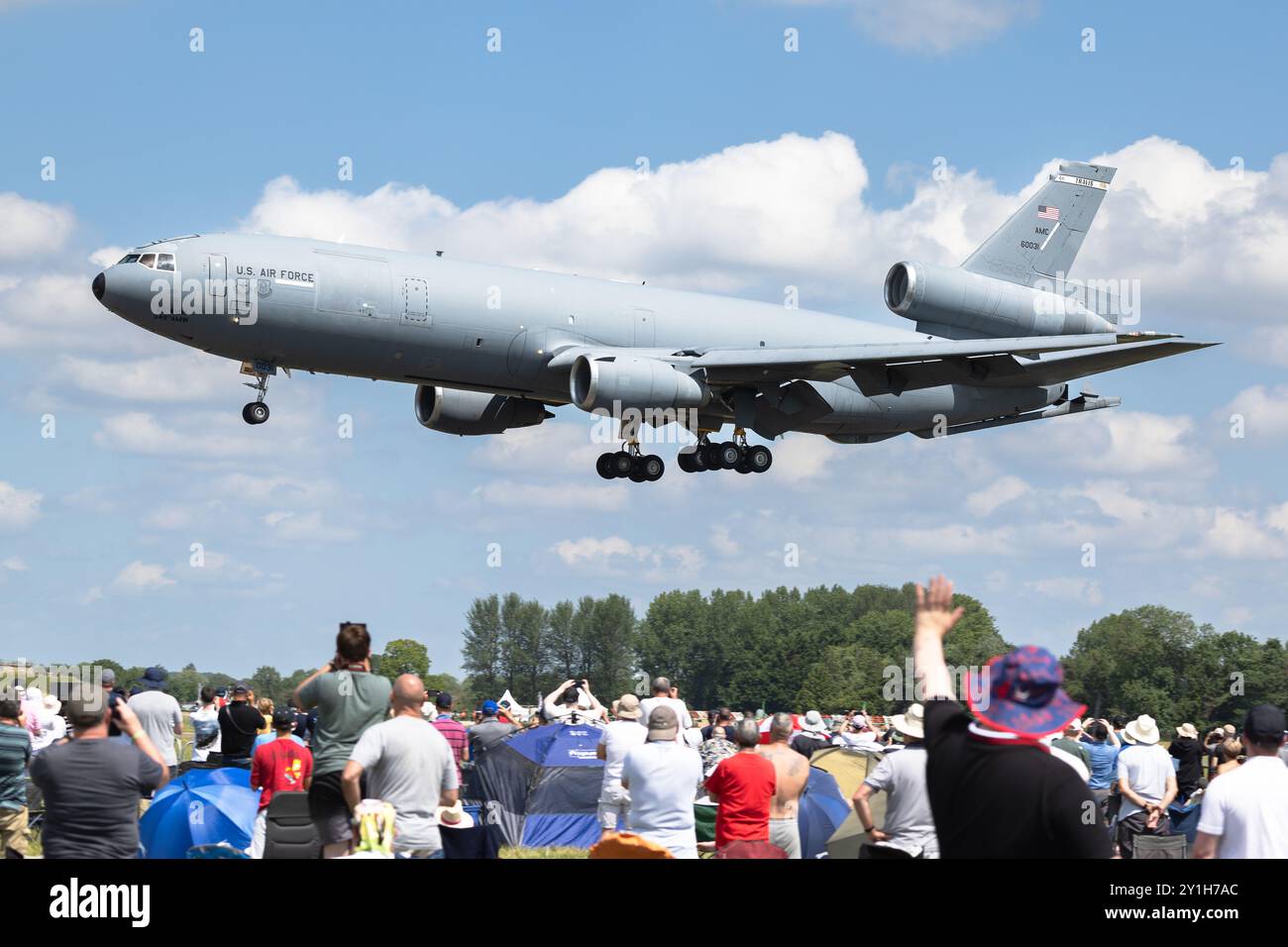 USAF - McDonnell Douglas KC-10A Extender, arriving at RAF Fairford to ...