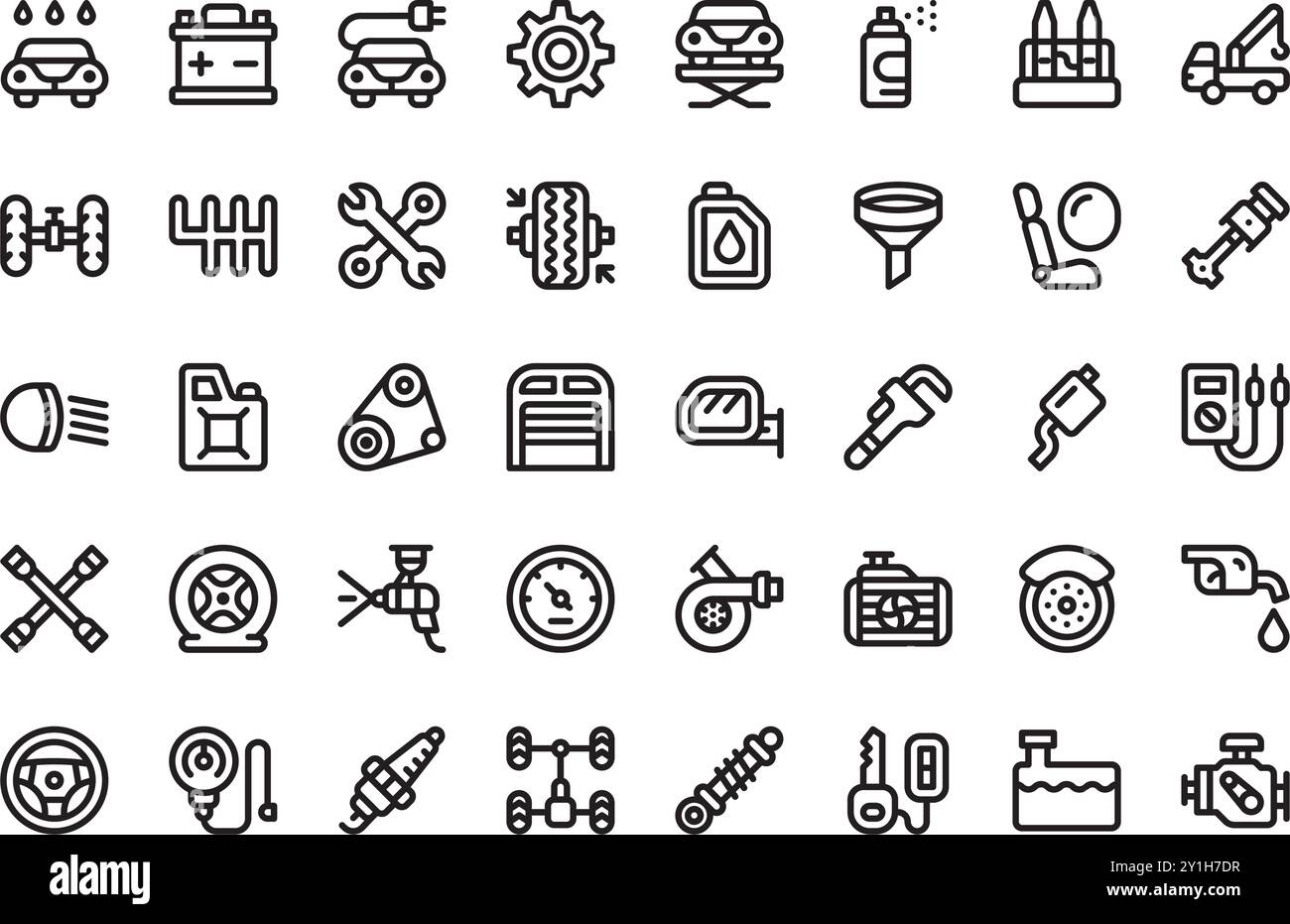 Car garage icons High-Quality Vector Icons Collection with Editable ...