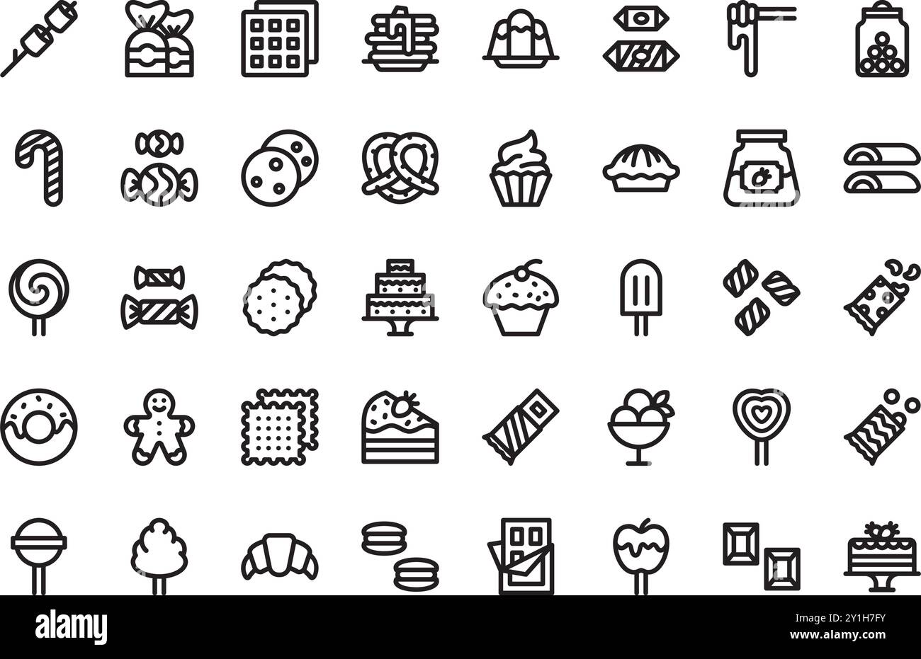 Sweets candies icons High-Quality Vector Icons Collection with Editable ...