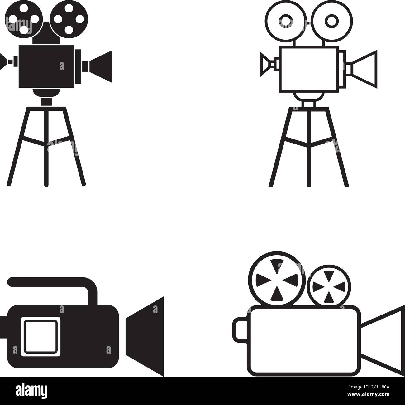 Retro movie projector illustration vector vectors hi-res stock ...