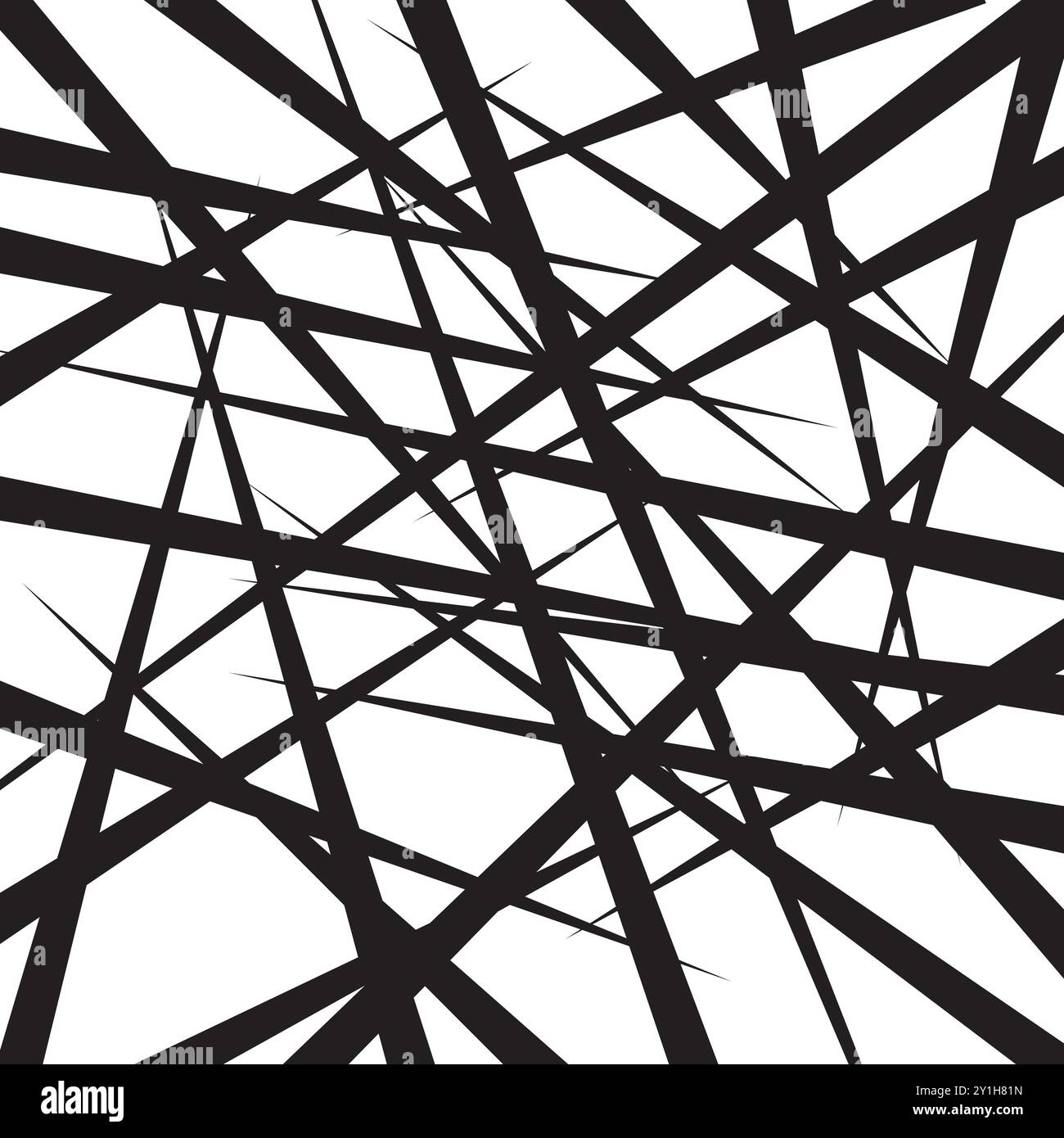 Random Chaotic Lines Design Abstract Geometric Pattern Background Stock Vector Image And Art Alamy