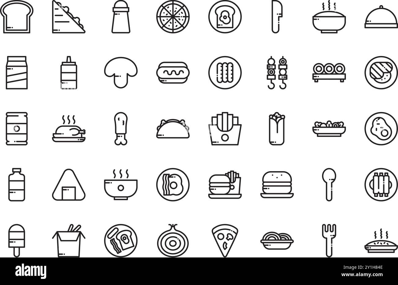 Meals icons High-Quality Vector Icons Collection with Editable Stroke ...