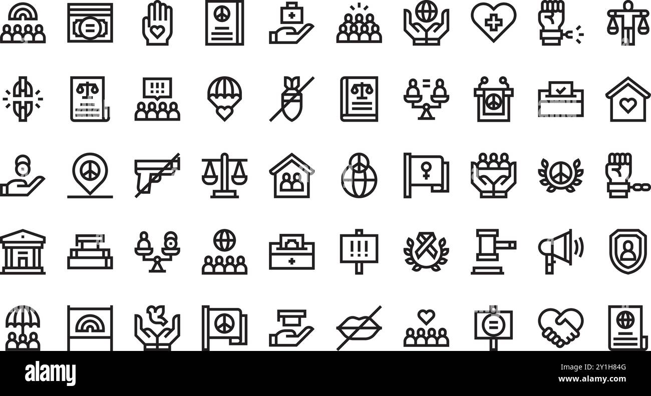 Human rights icons High-Quality Vector Icons Collection with Editable ...